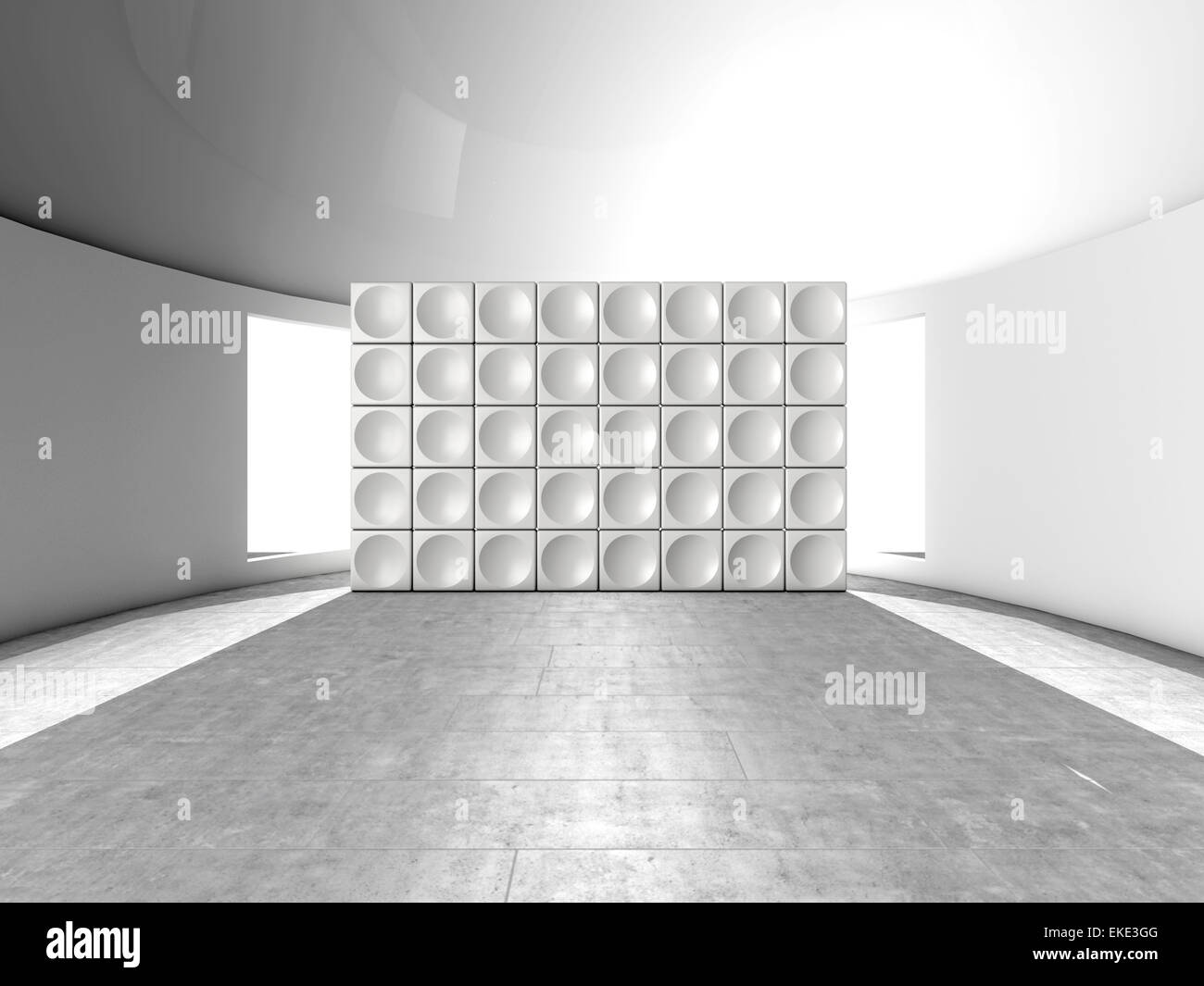Abstract indoor futuristic indoor with acoustic wall Stock Photo - Alamy