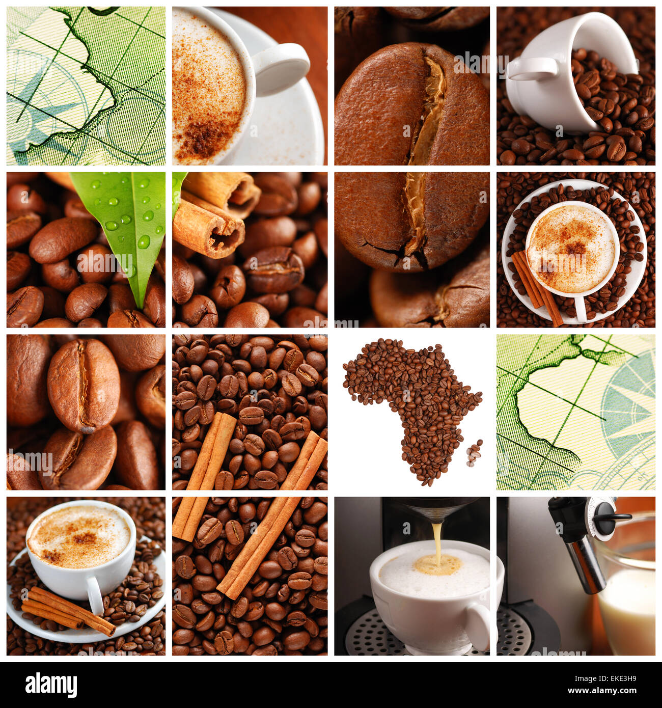 Food map collage hi-res stock photography and images - Alamy