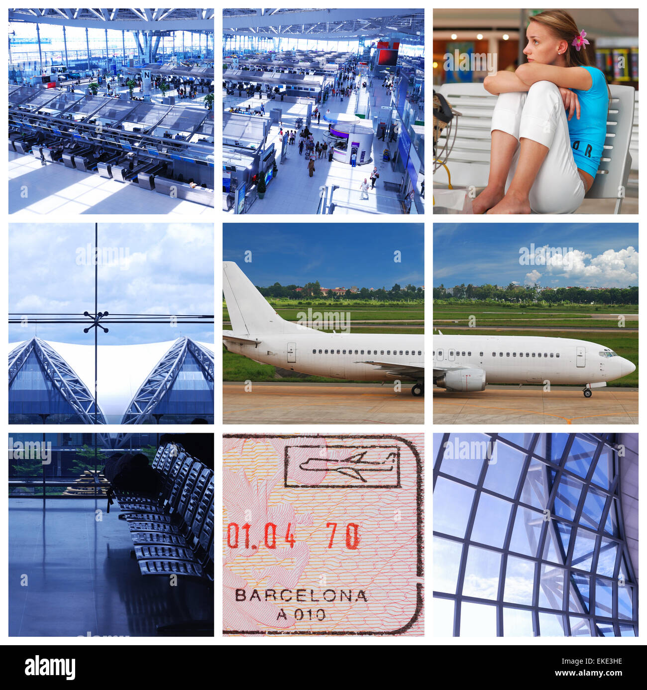 Collage airplane hi-res stock photography and images - Alamy