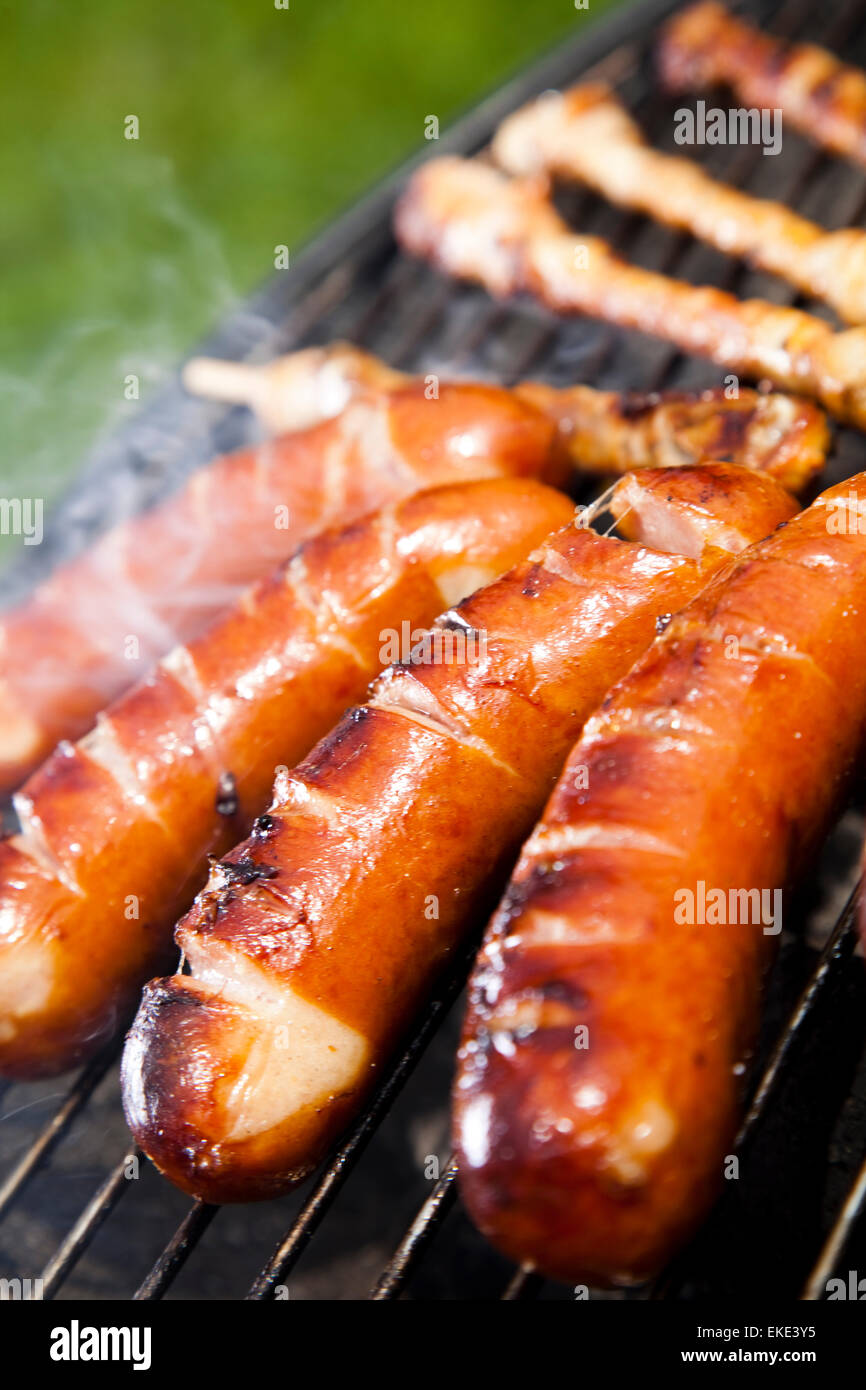 Cooking on the barbecue grill Stock Photo - Alamy