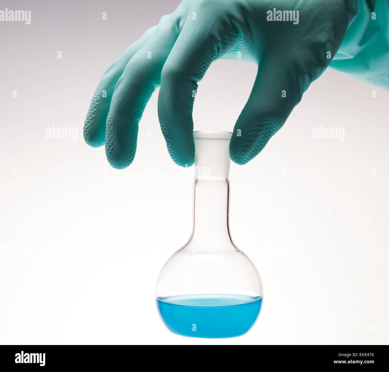 Laboratory flasks with fluids of different colors Stock Photo - Alamy