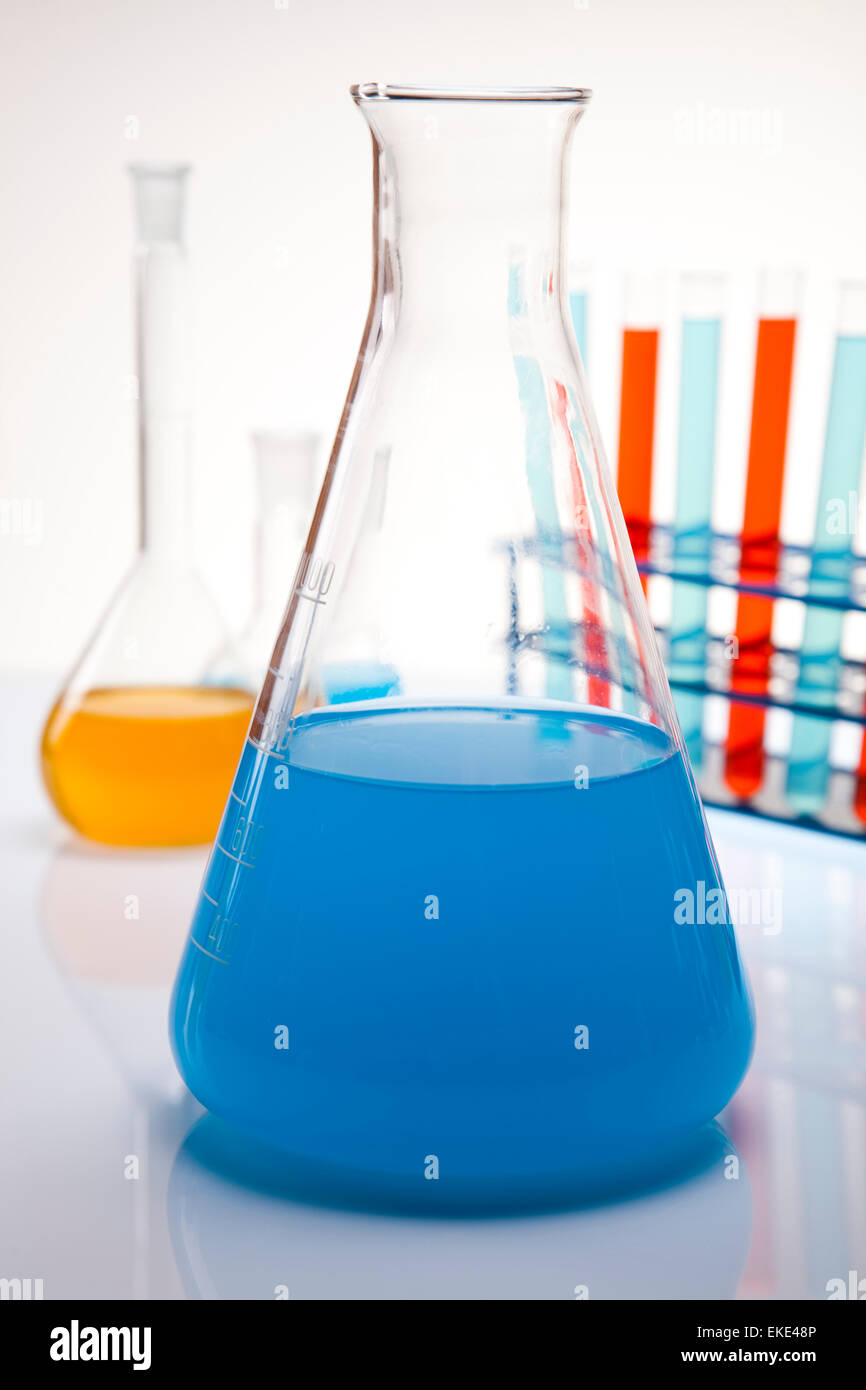 Chemistry and Laboratory glassware Stock Photo - Alamy