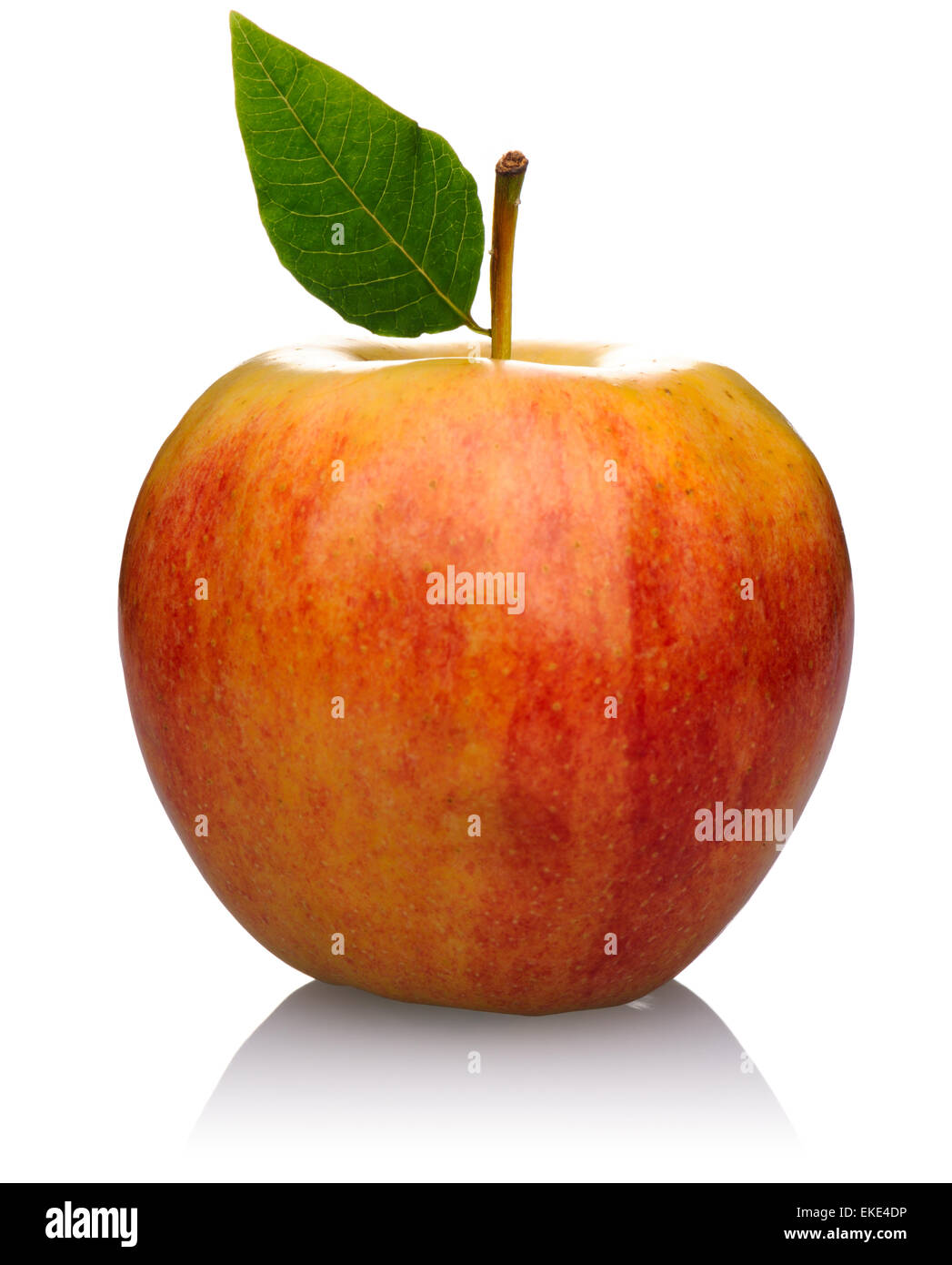 Single vibrant red apple Cut Out Stock Images & Pictures - Alamy