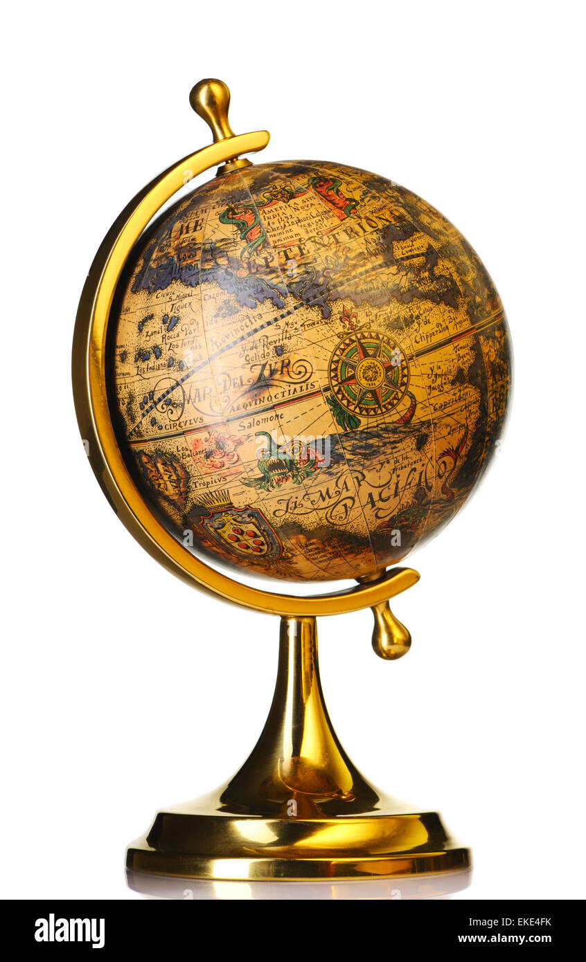 Old globe map hi-res stock photography and images - Alamy