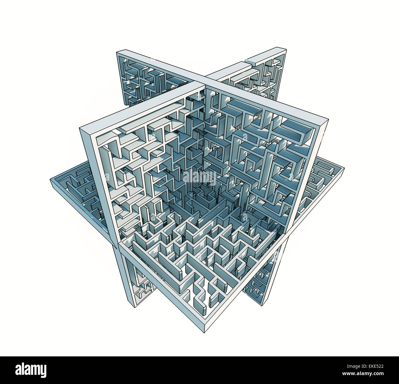 Maze way Cut Out Stock Images & Pictures - Alamy