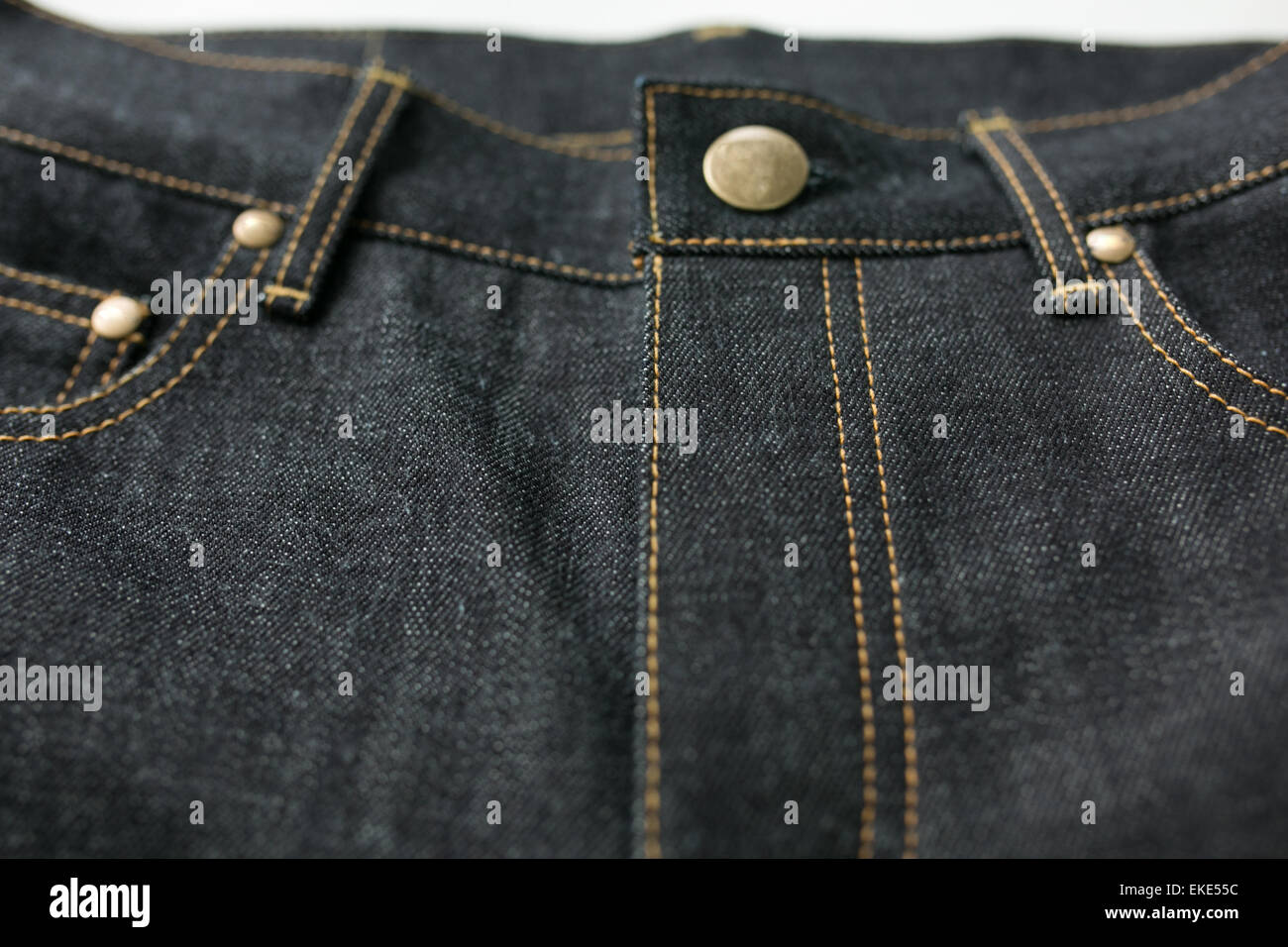 Selvedge denim Jeans close-ups from different angles Stock Photo - Alamy