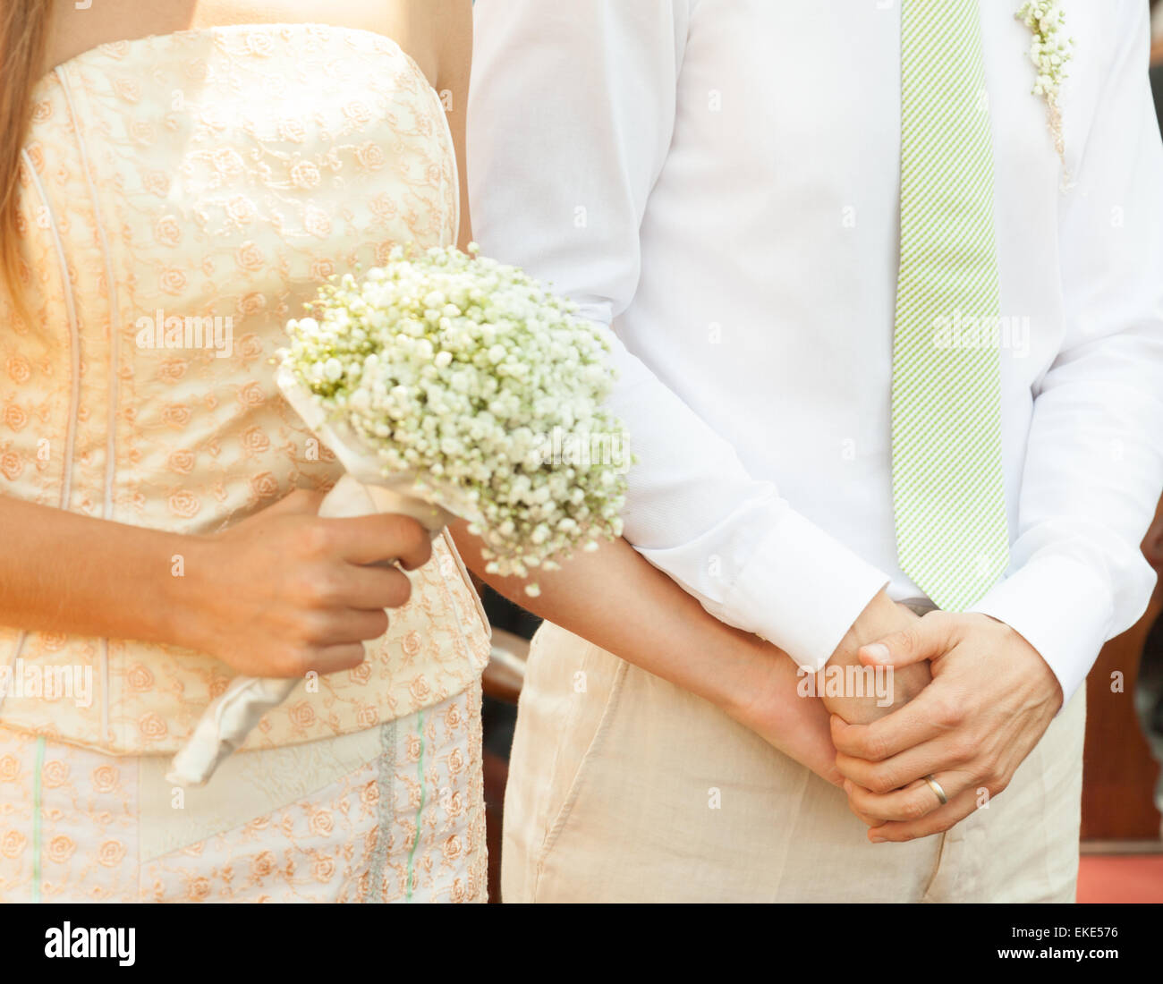 During wedding ceremony bride holds hi-res stock photography and images ...