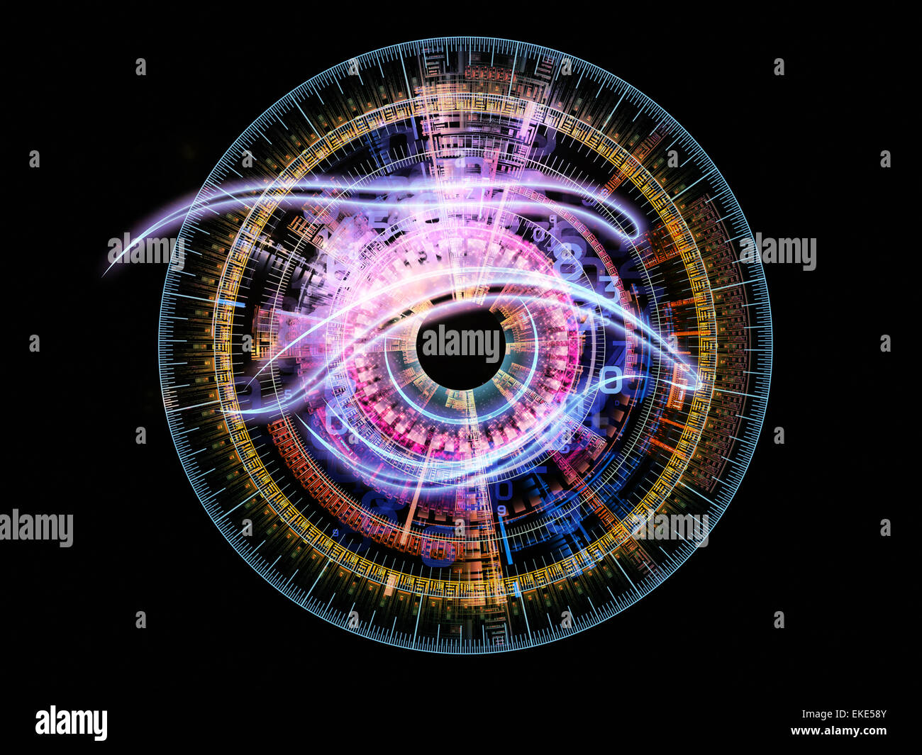 Eye of the machine Stock Photo - Alamy