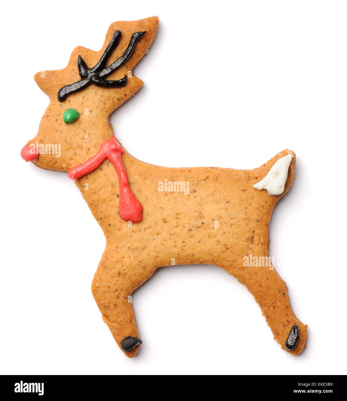 Christmas deer on background Cut Out Stock Images & Pictures - Alamy