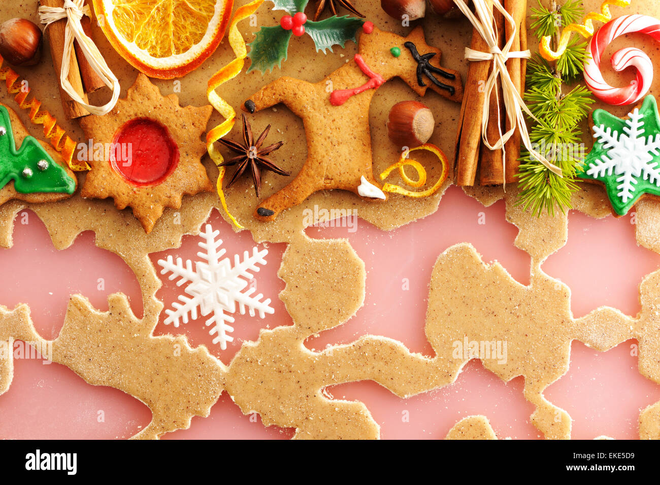 Gingerbread cookies spices over hi-res stock photography and images - Alamy