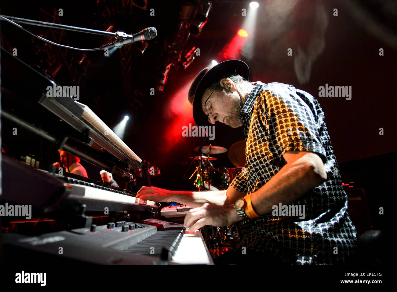 Lucerna Music Bar, Prague. 9th Apr, 2015. British keyboard player ...