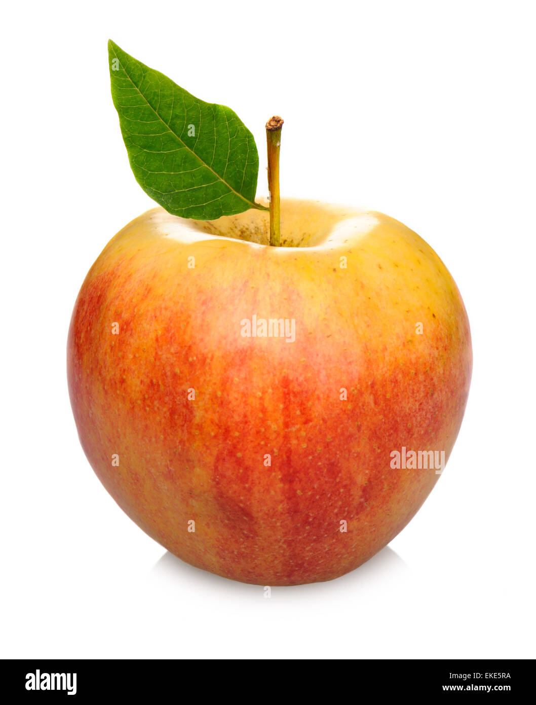 Single vibrant red apple Cut Out Stock Images & Pictures - Alamy