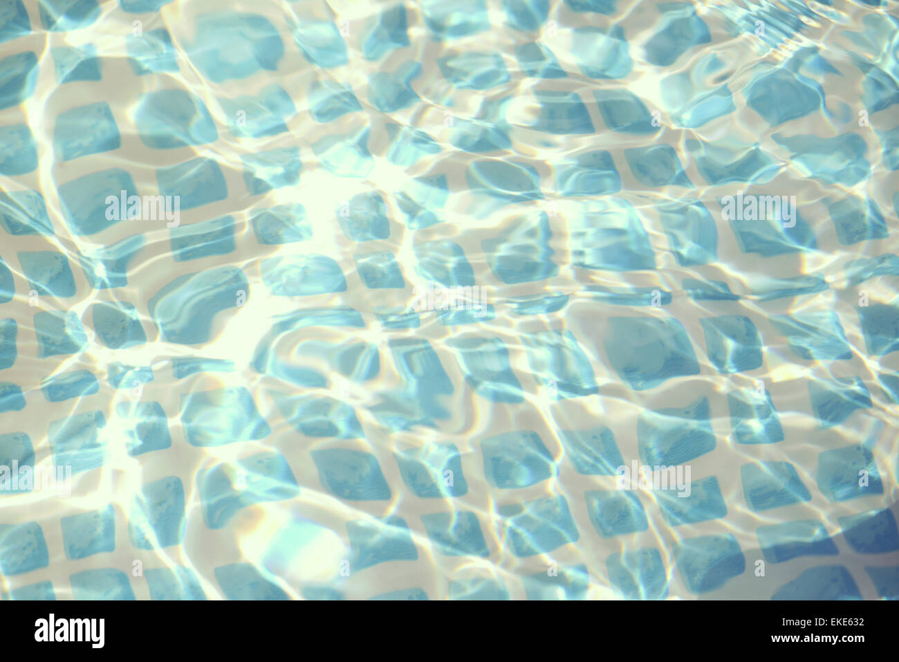 Retro swimming pool rippled summer water texture. Vintage soft color ...