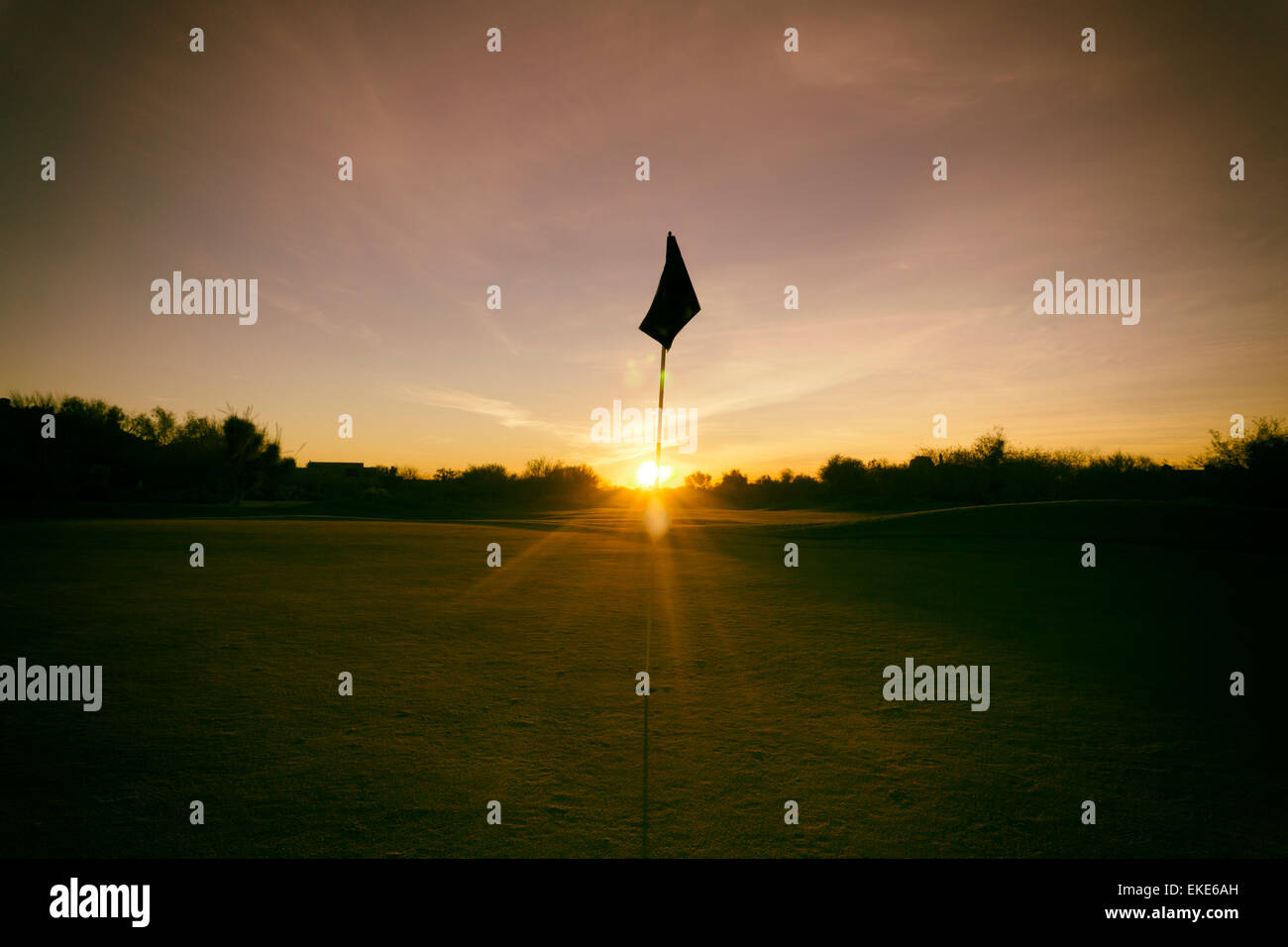 Shadow of golf flag hi-res stock photography and images - Alamy