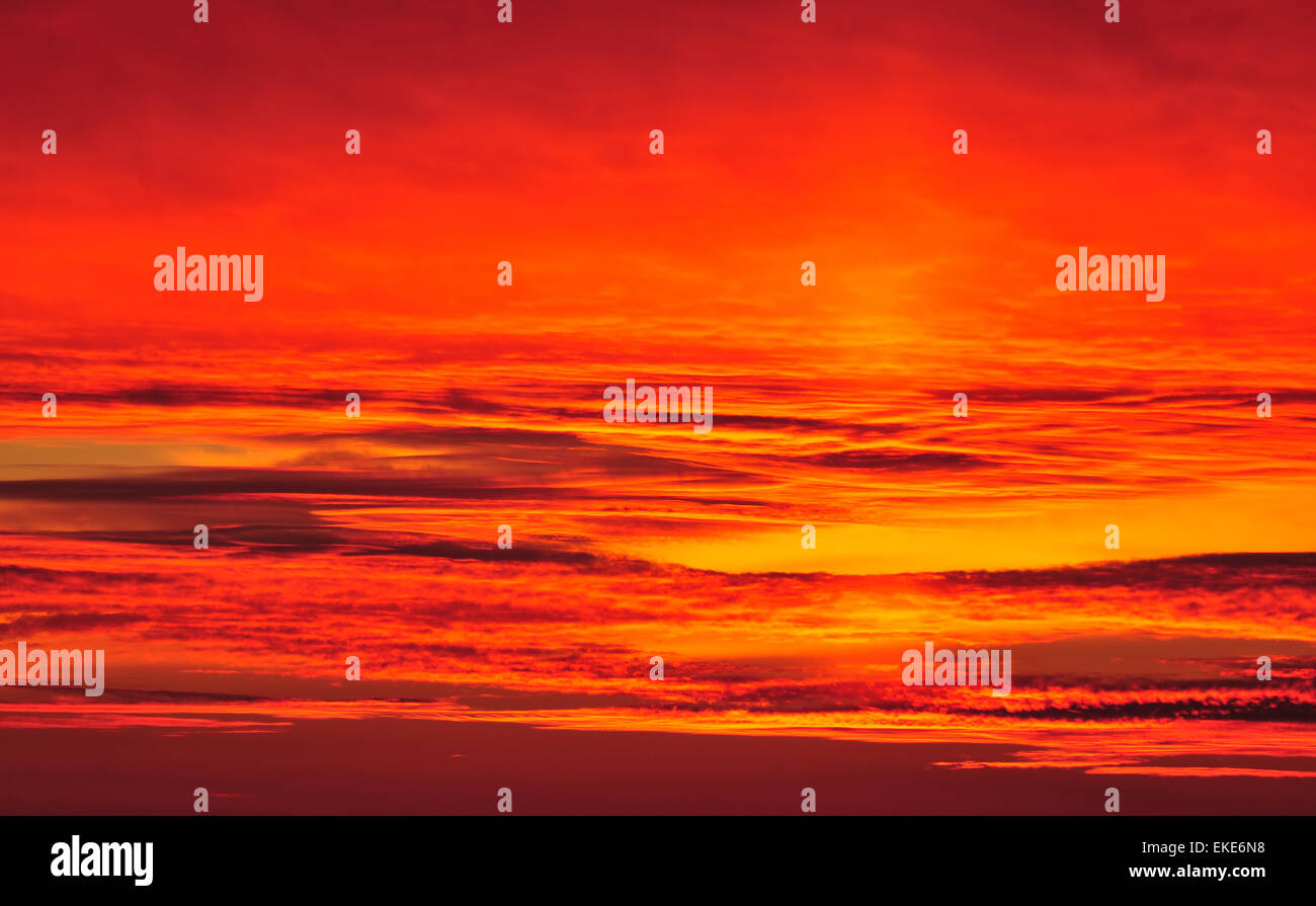 Gold sunset orange red sky hi-res stock photography and images - Alamy