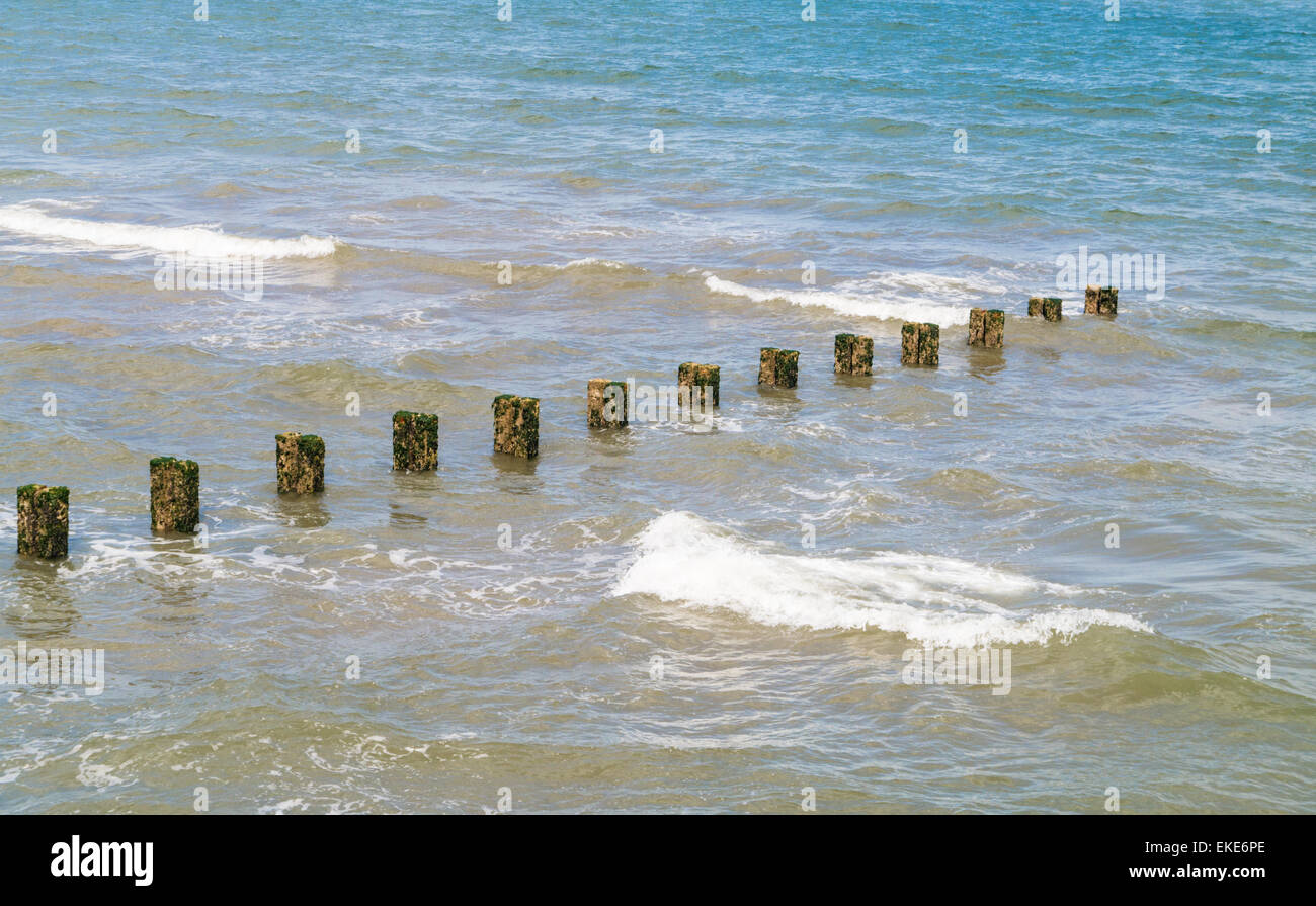 Seascape with sea-breakers Stock Photo - Alamy
