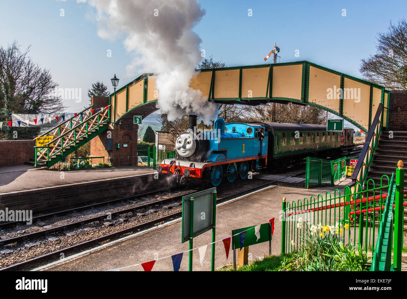 Thomas the tank engine during Thomas week on the Watercress line ...