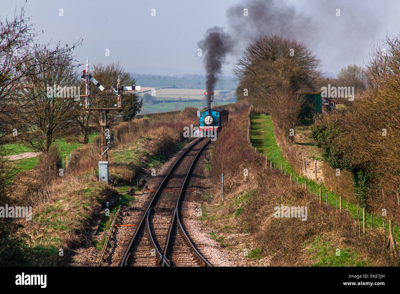 Thomas the tank engine during Thomas week on the Watercress line ...