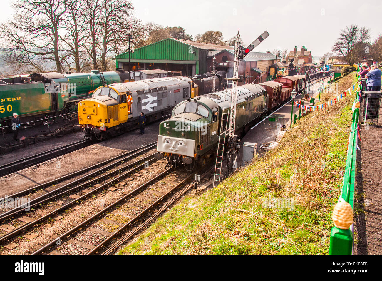 Ropley Station, Watercress Line, Mid Hants Railway, Hampshire England ...