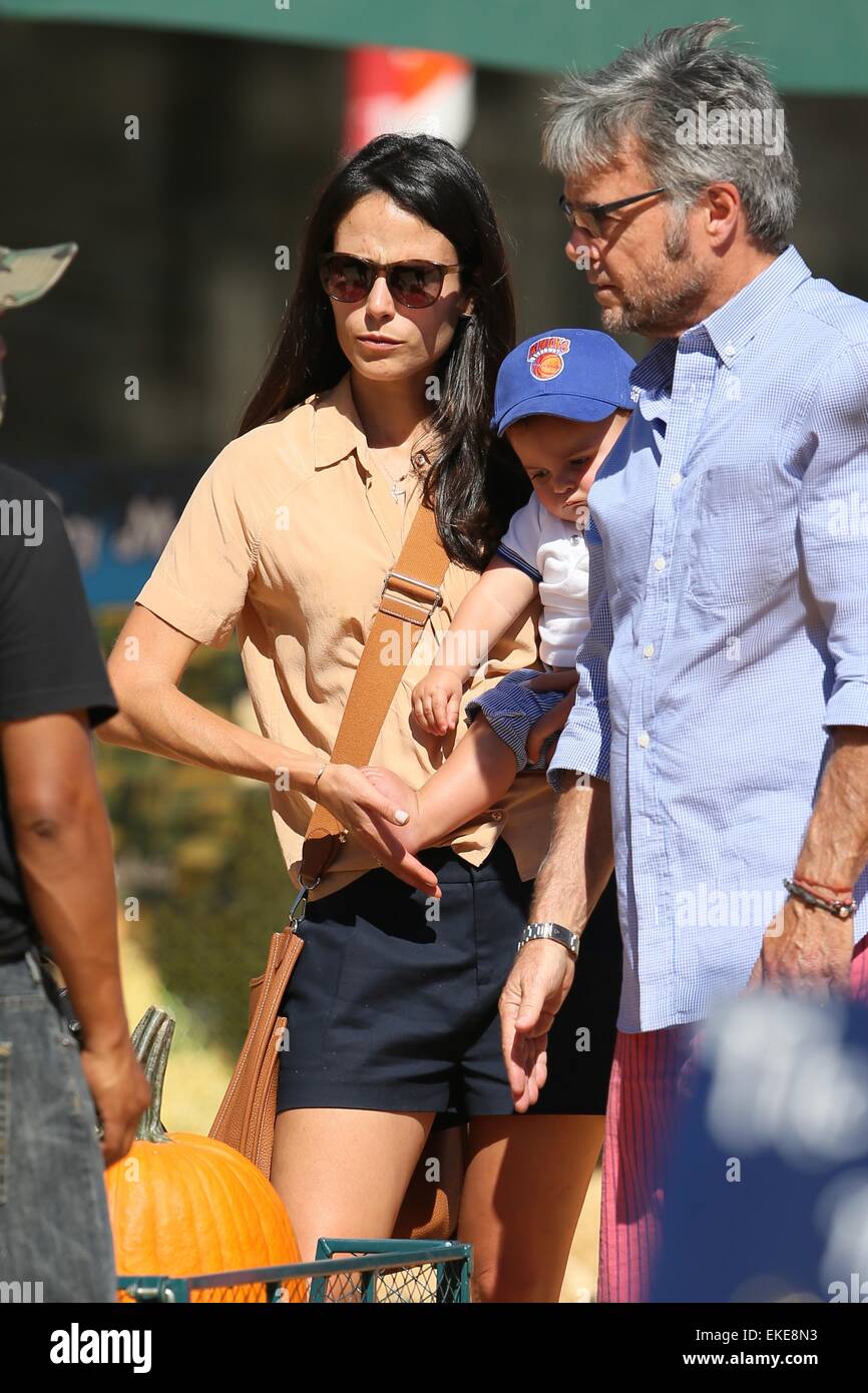 Jordana Brewster takes her son, Julian to Mr. Bones Pumpkin Patch along ...