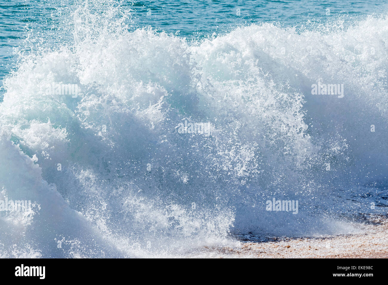 Beautiful Blue Ocean Wave Stock Photo - Alamy
