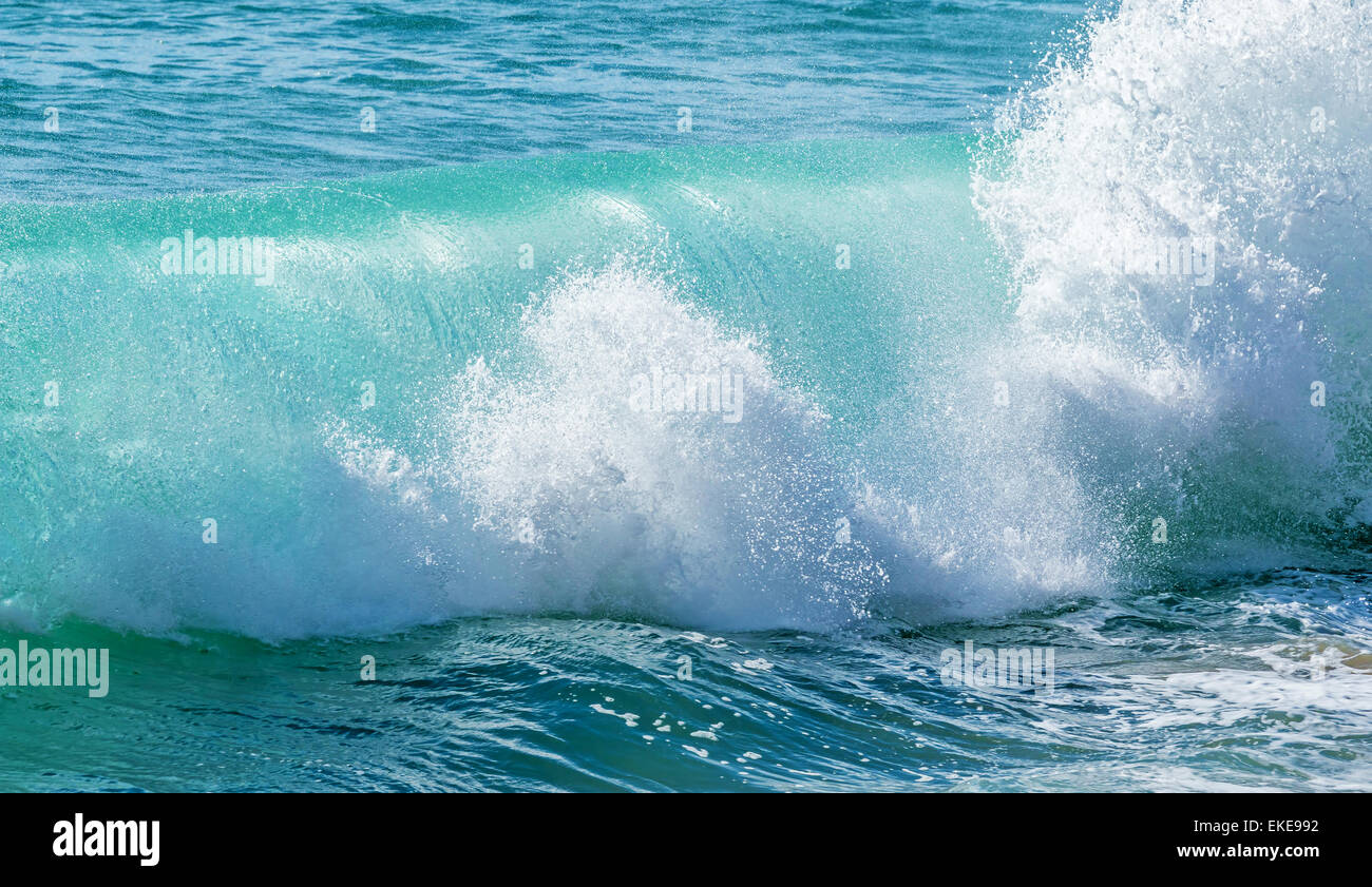 Beautiful Blue Ocean Wave Stock Photo - Alamy