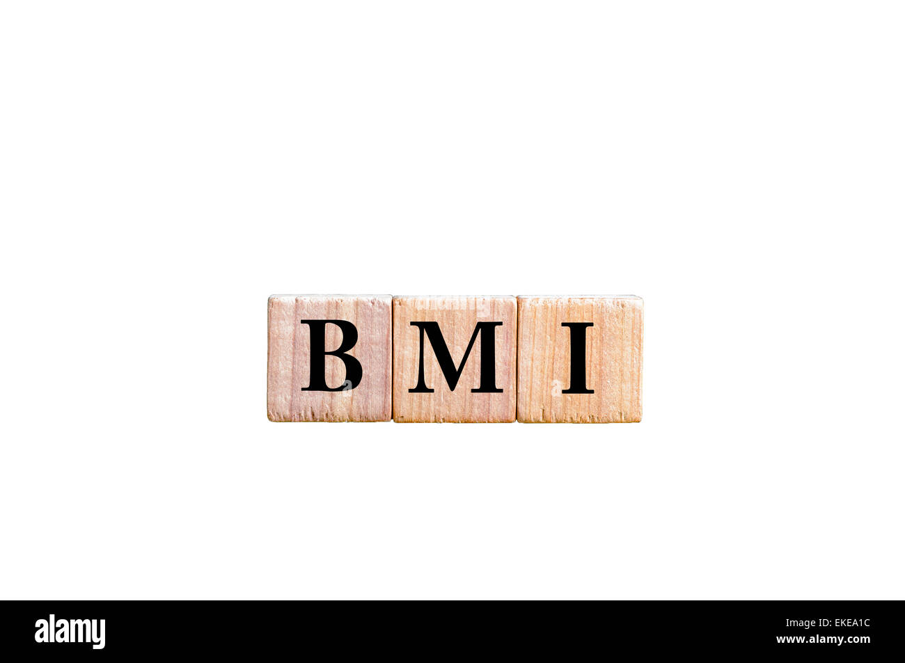 Acronym BMI - Body Mass Index. Wooden small cubes with letters isolated ...