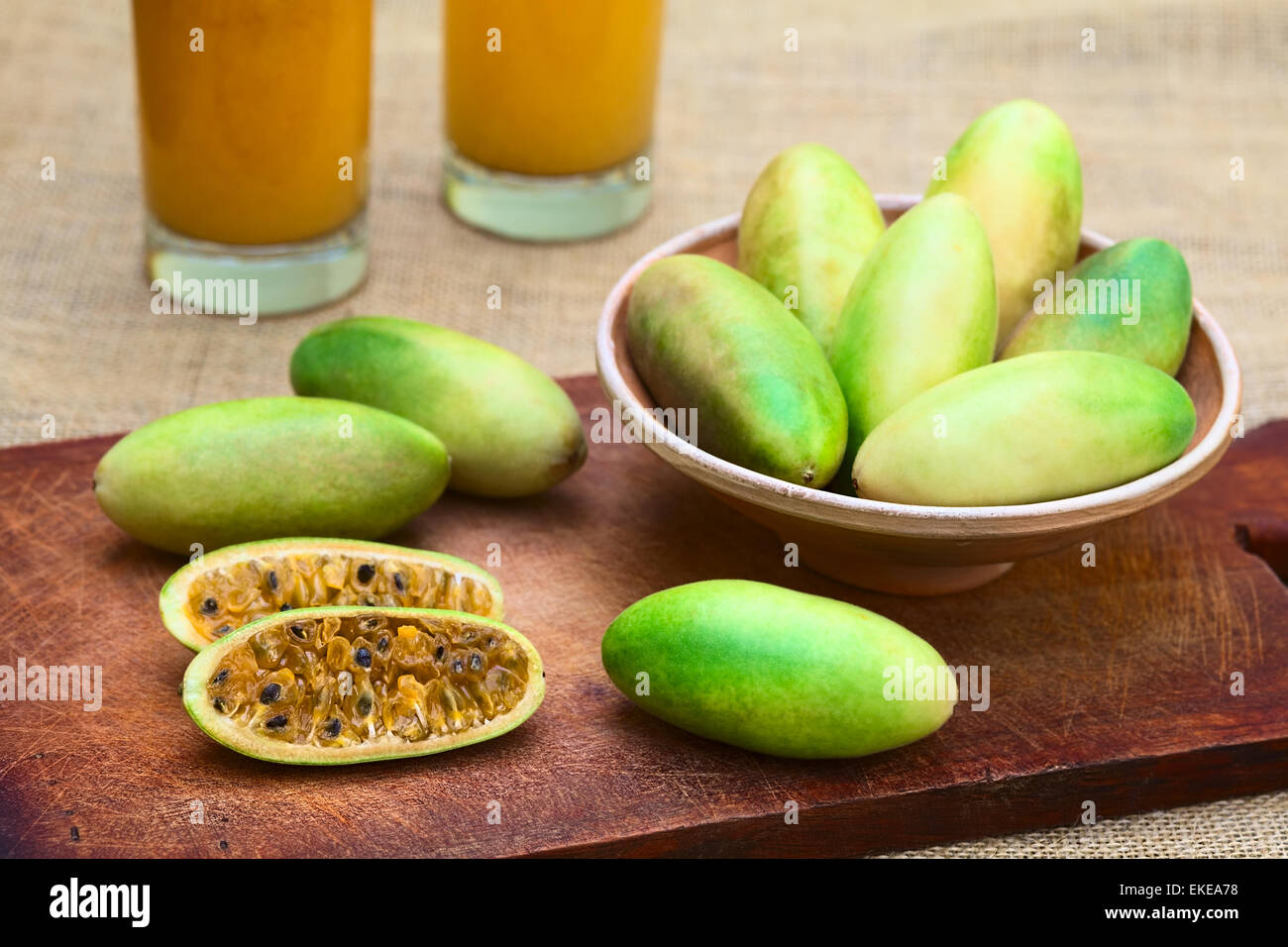 Curuba banana fruit hi-res stock photography and images - Alamy