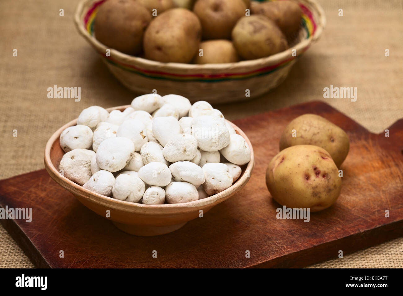 Tunta, also called white chuno or moraya, is a freeze-dried (dehydrated ...