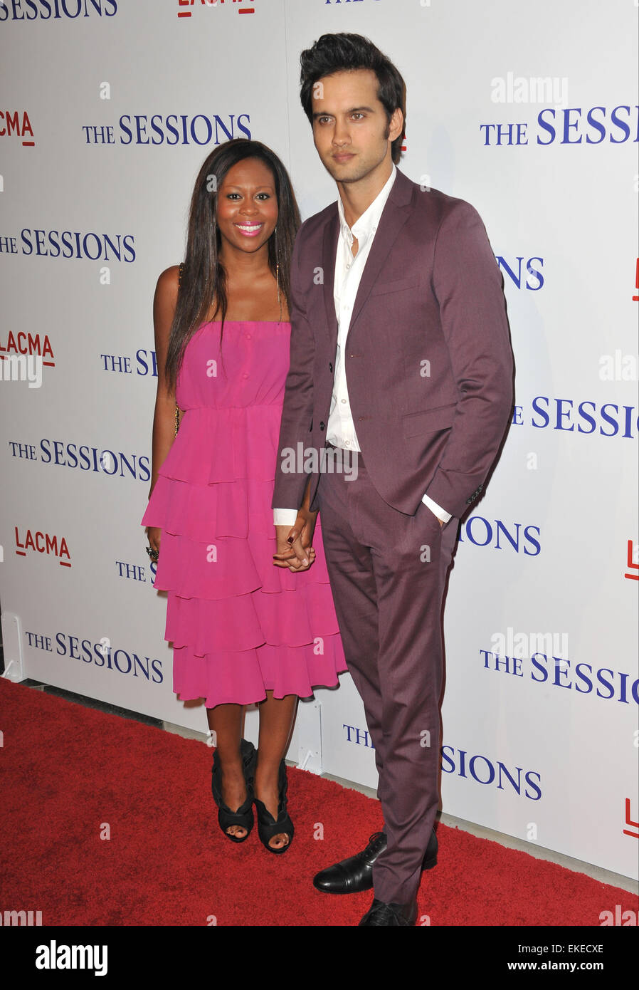LOS ANGELES, CA - OCTOBER 10, 2012: Michael Steger & wife Brandee ...