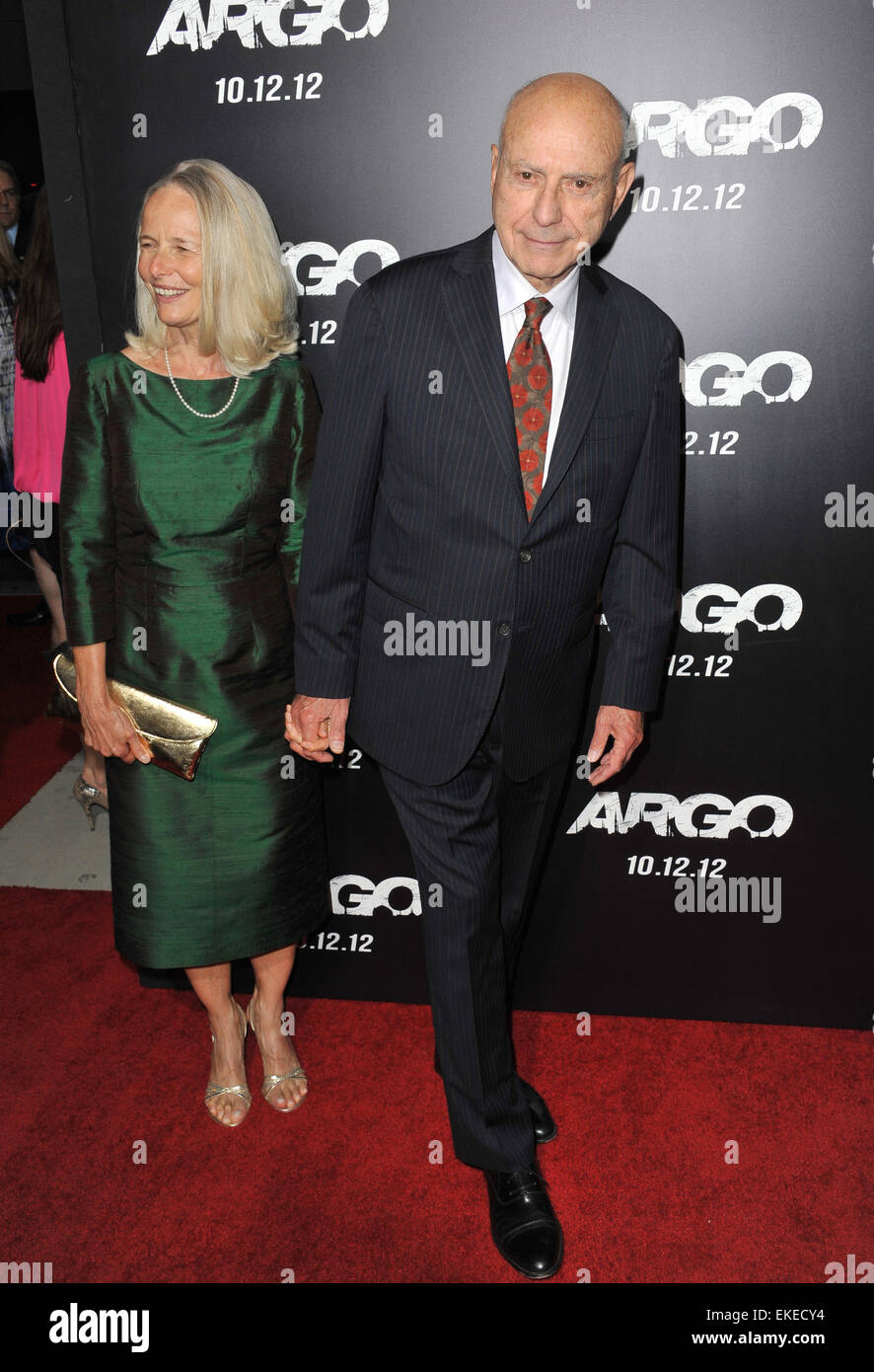 BEVERLY HILLS, CA - OCTOBER 4, 2012: Alan Arkin & wife at the Los ...