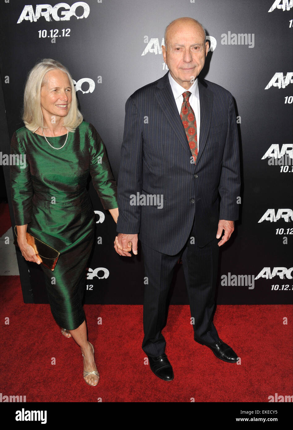 BEVERLY HILLS, CA - OCTOBER 4, 2012: Alan Arkin & wife at the Los ...