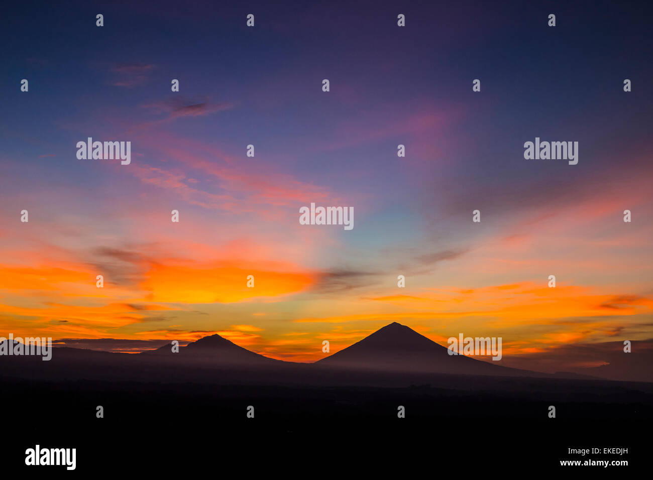 Volcano Agung, Bali, Indonesia Stock Photo - Alamy