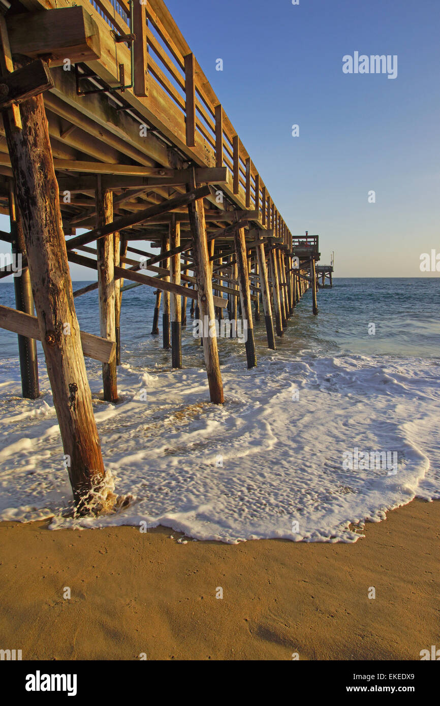 California Beach Pier during spring afternoon Stock Photo - Alamy