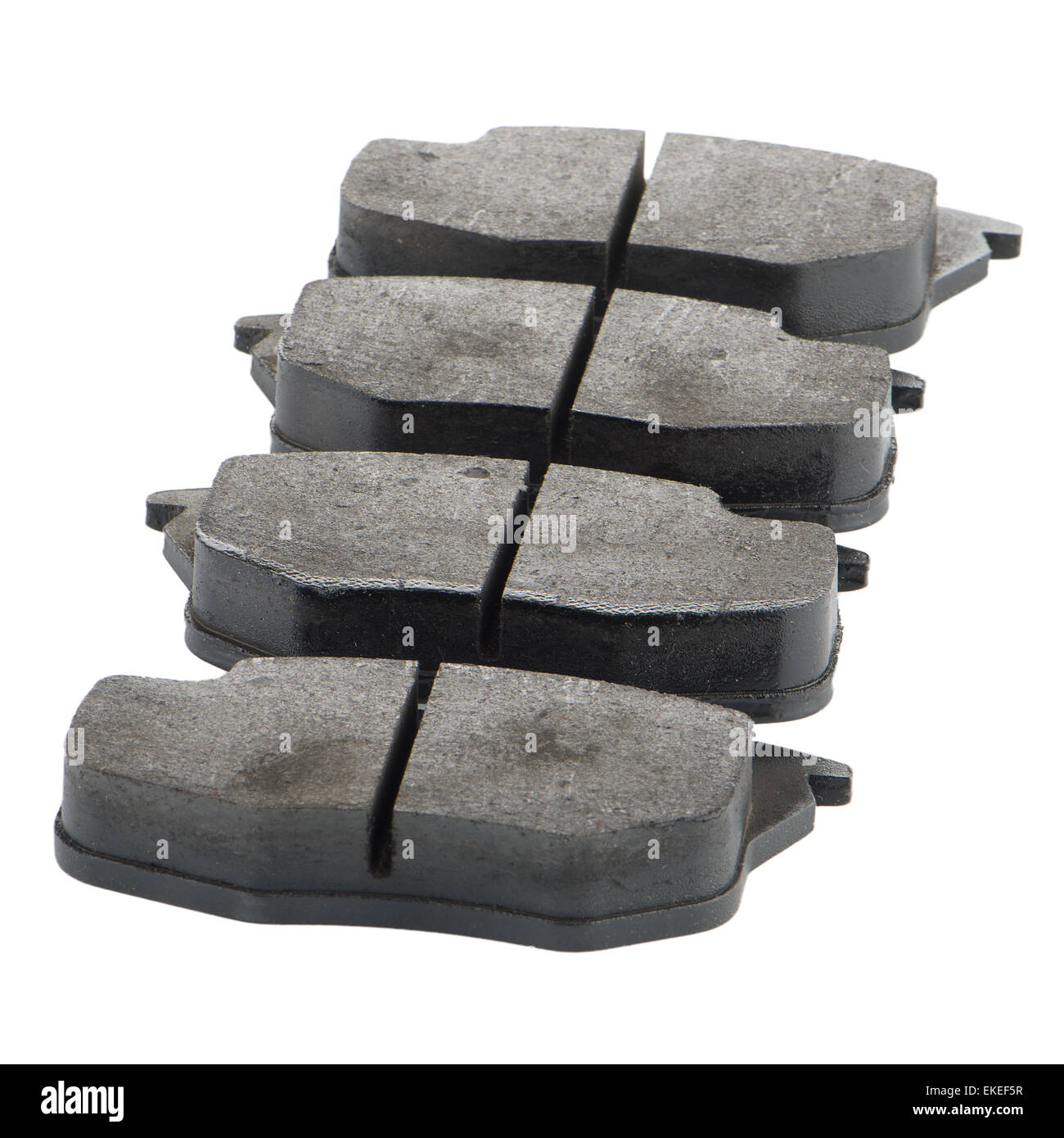 Car brake pads on white reflective background Stock Photo - Alamy