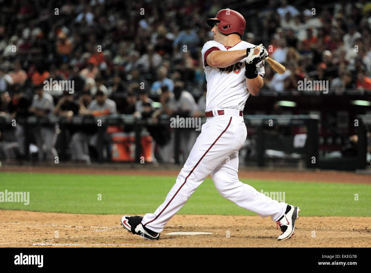 Apr 6, 2015; Phoenix, AZ, USA; Arizona Diamondbacks first baseman Paul ...