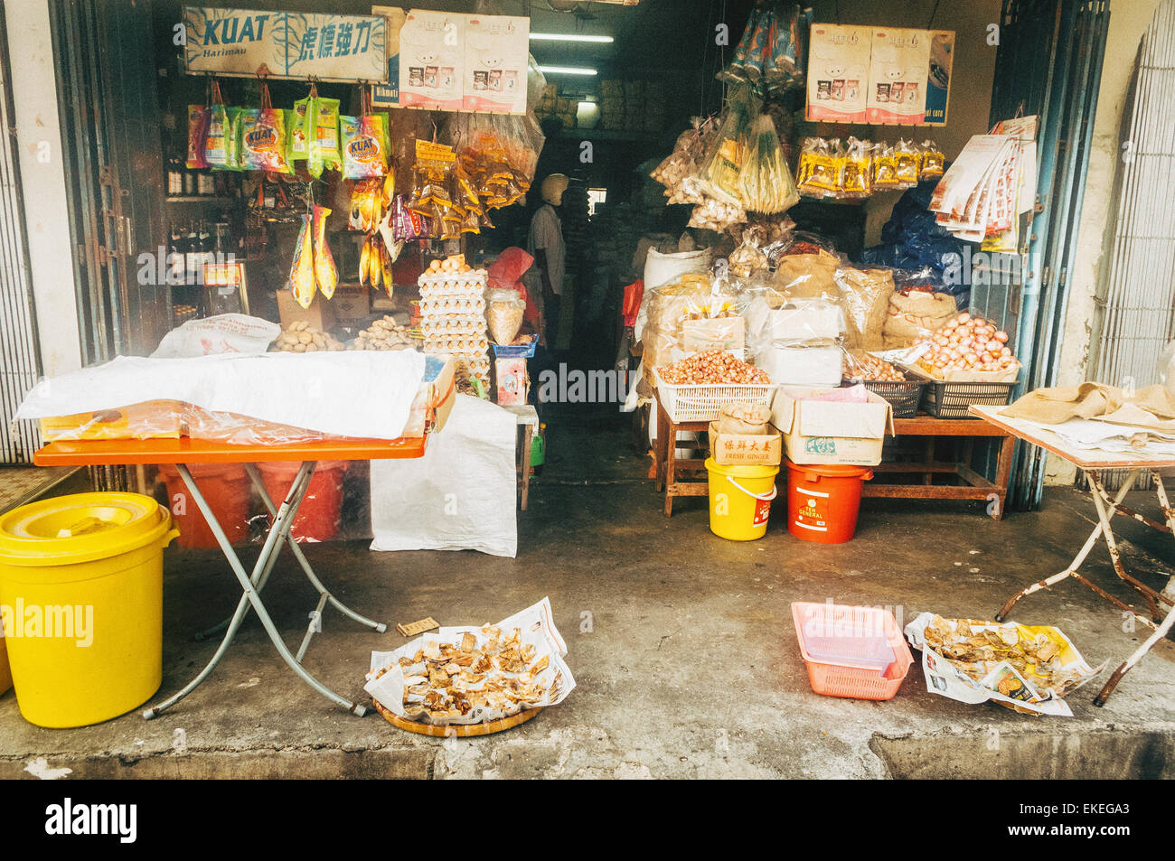 Malacca street scene, an unesco site in Malaysia Stock Photo - Alamy