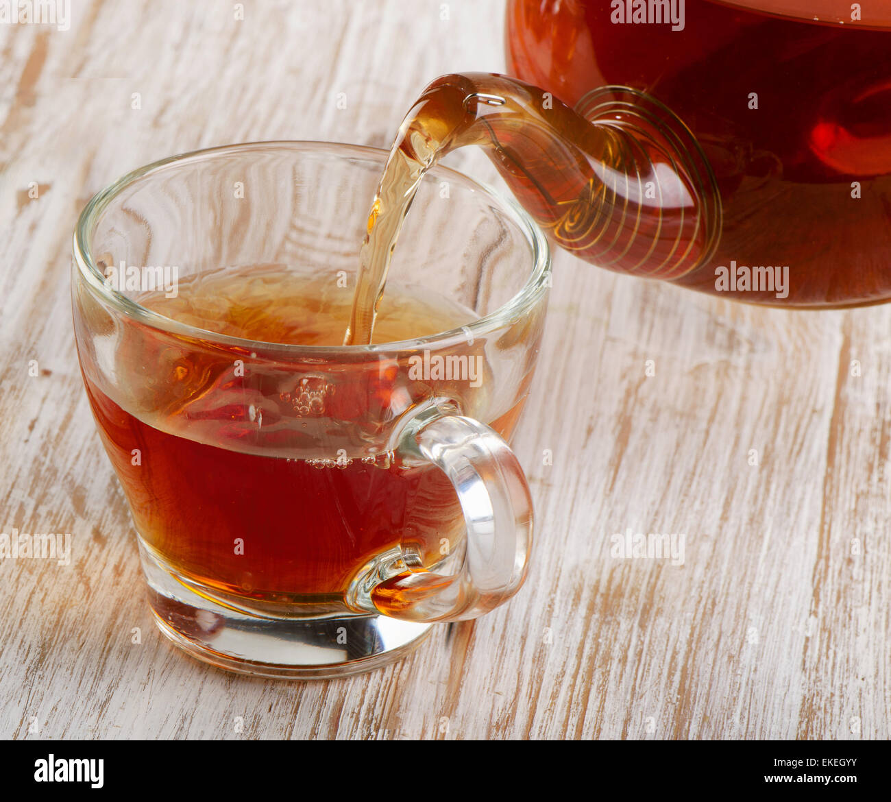 Tea pot pouring tea cup hi-res stock photography and images - Alamy
