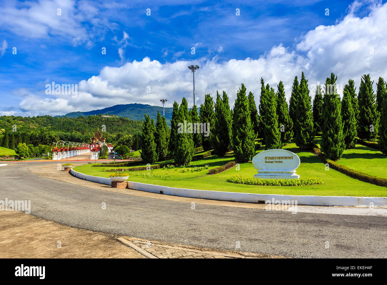 Royal Flora Ratchaphruek - road to Royal Pavilion Stock Photo - Alamy