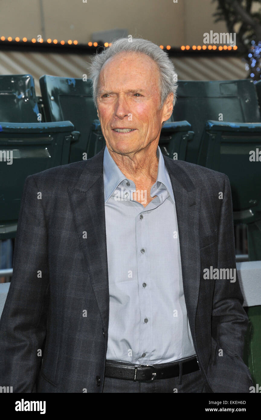 LOS ANGELES, CA - SEPTEMBER 19, 2012: Clint Eastwood at the premiere of ...