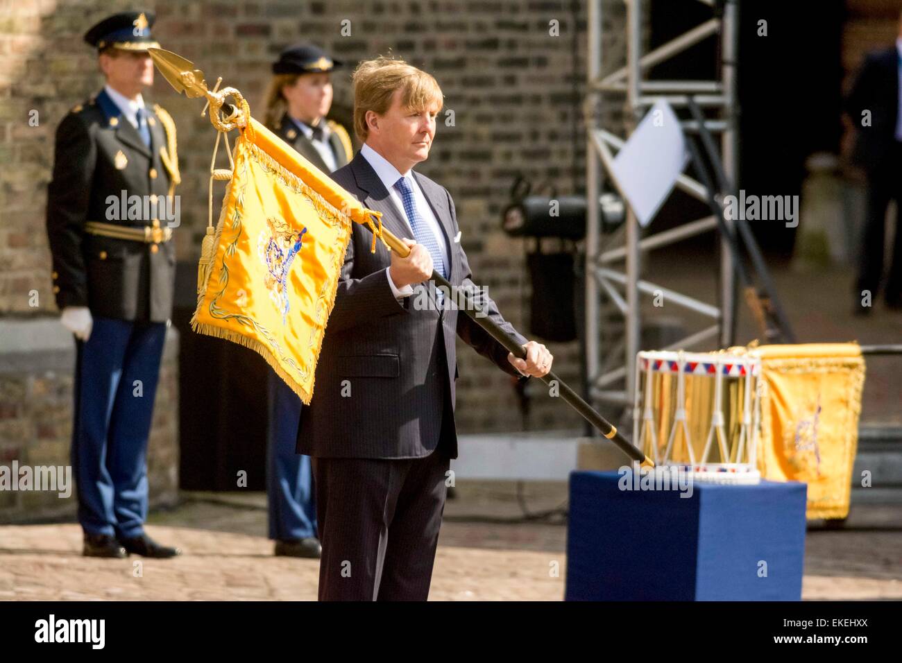 Koenig Willem Alexander der Niederlande The Hague 09/04/2015 ...