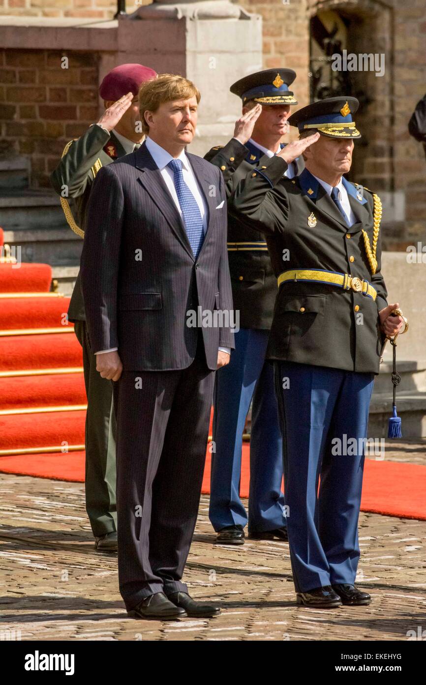 Koenig Willem Alexander der Niederlande The Hague 09/04/2015 ...
