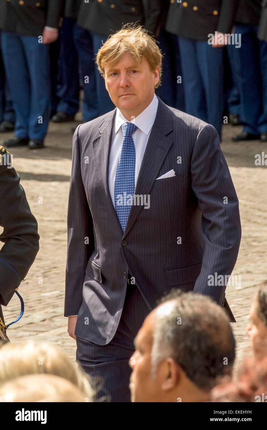 Koenig Willem Alexander der Niederlande The Hague 09/04/2015 ...