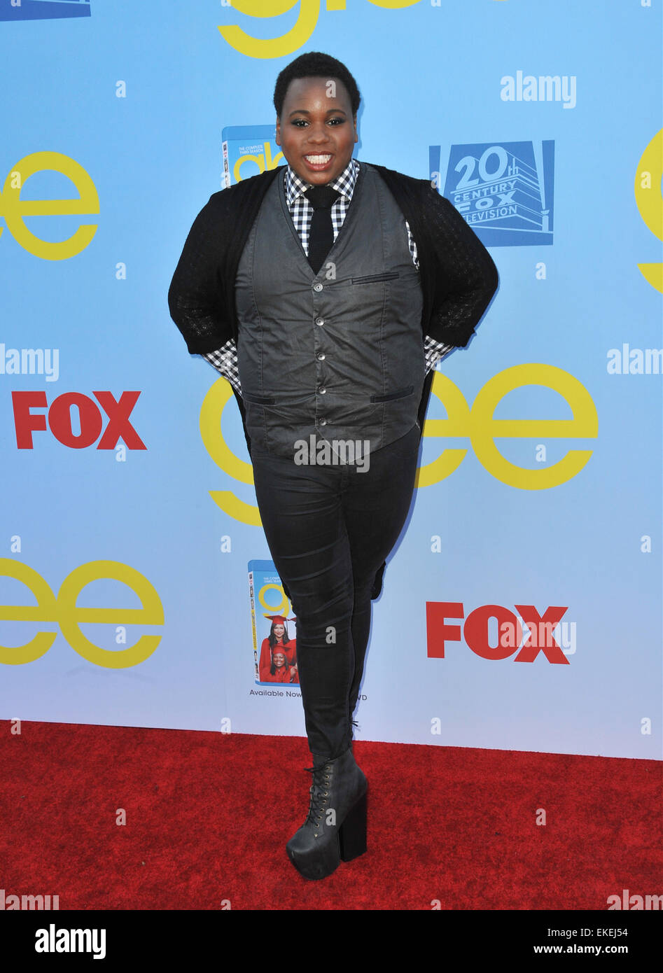 LOS ANGELES, CA - SEPTEMBER 12, 2012: Alex Newell at the season four ...