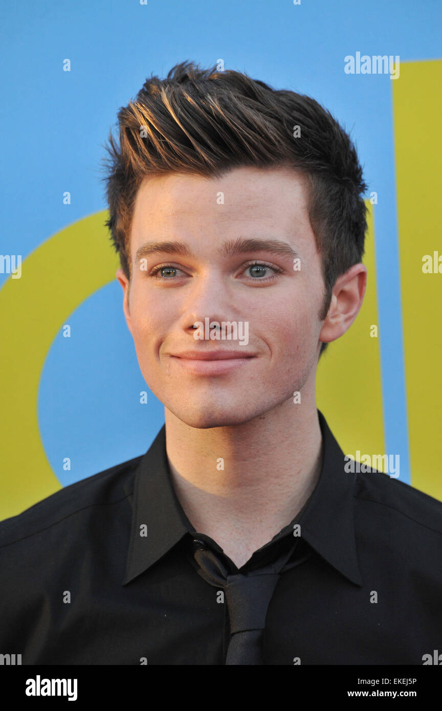 LOS ANGELES, CA - SEPTEMBER 12, 2012: Chris Colfer at the season four ...