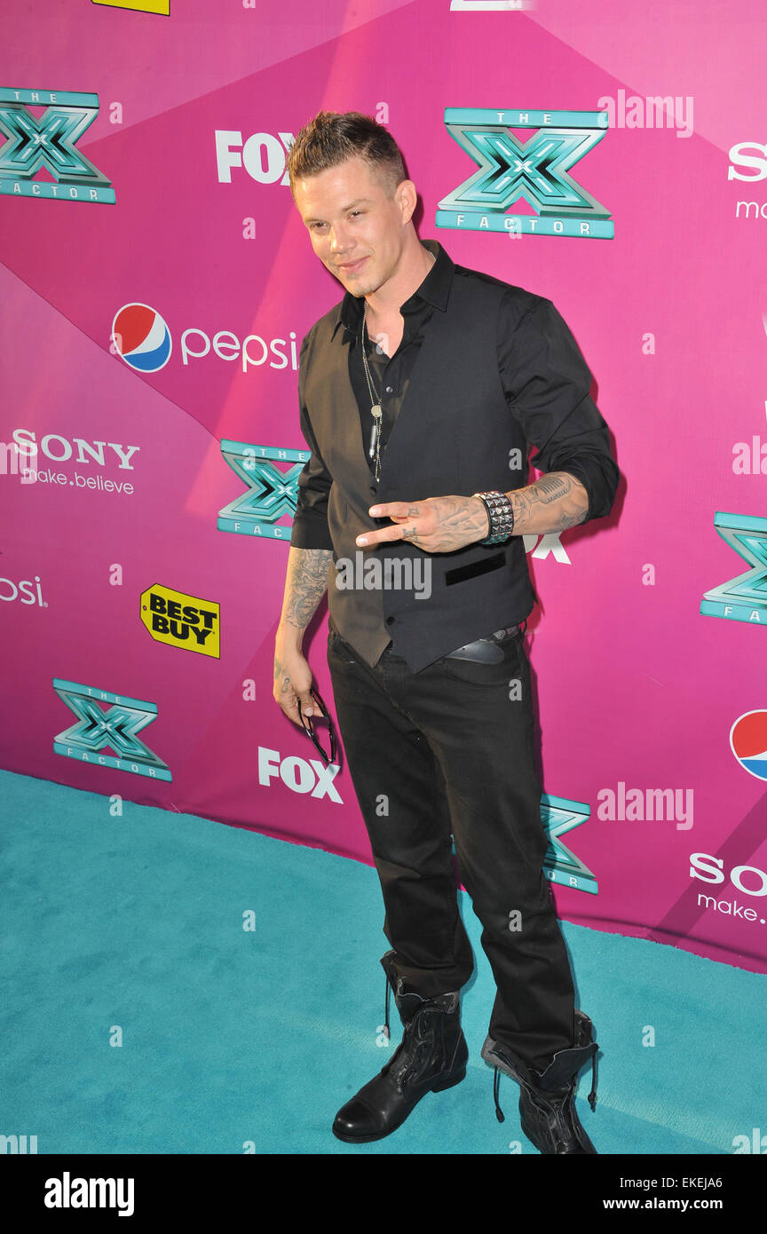 LOS ANGELES, CA - SEPTEMBER 11, 2012: Chris Rene, finalist on season ...