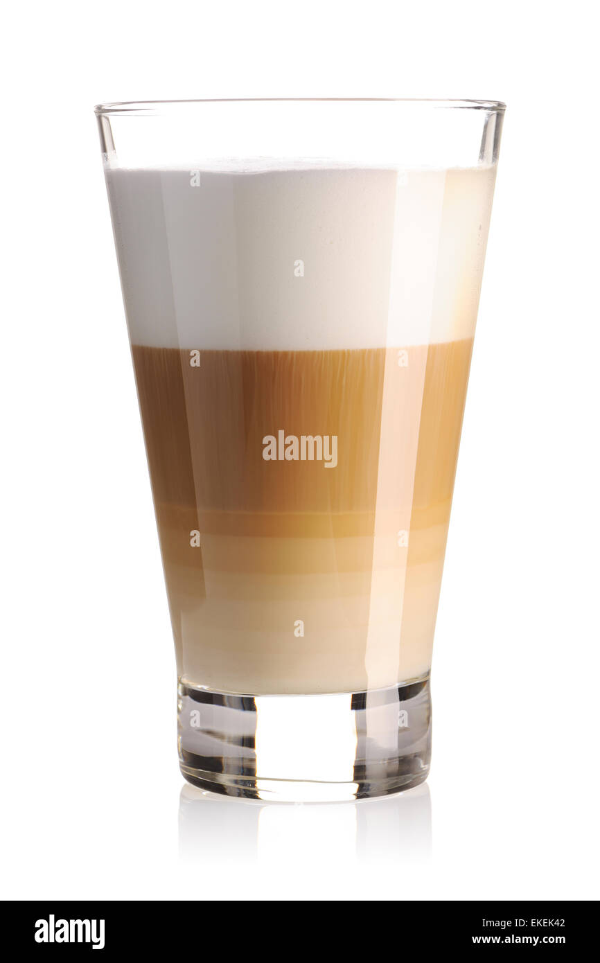 Latte coffee isolated on Cut Out Stock Images & Pictures - Alamy