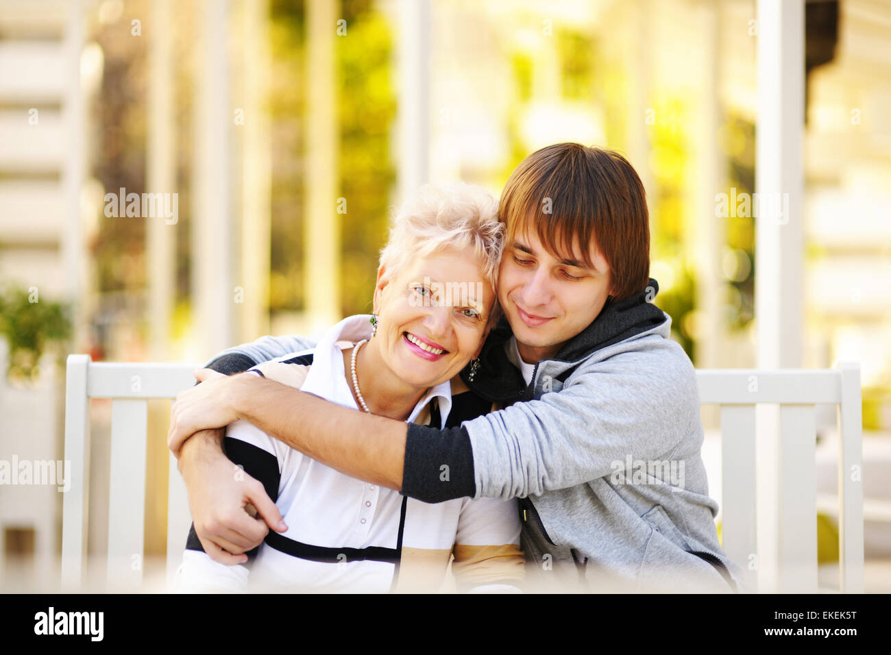 Happy mother and son Stock Photo - Alamy