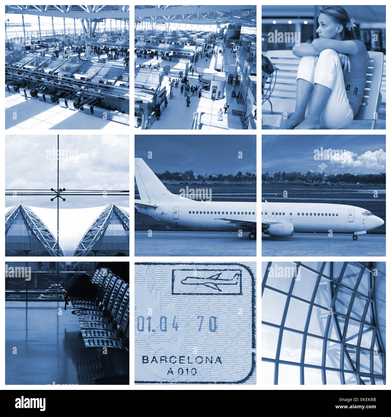 Collage airplane hi-res stock photography and images - Alamy