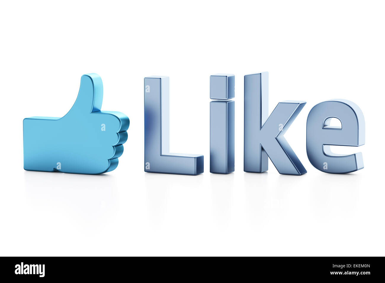 Like word, 3d render Stock Photo - Alamy